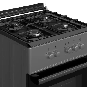 Maxi Gas Cooker 60x60 (4 Burners) – Black & Grey BASIC Ove | GDE NG ...